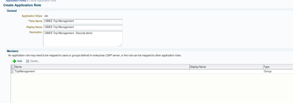 Application Roles – BI Insight